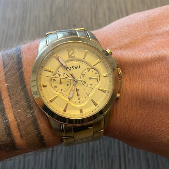 Accessories | Fossil Gold Colored Watch | Poshmark